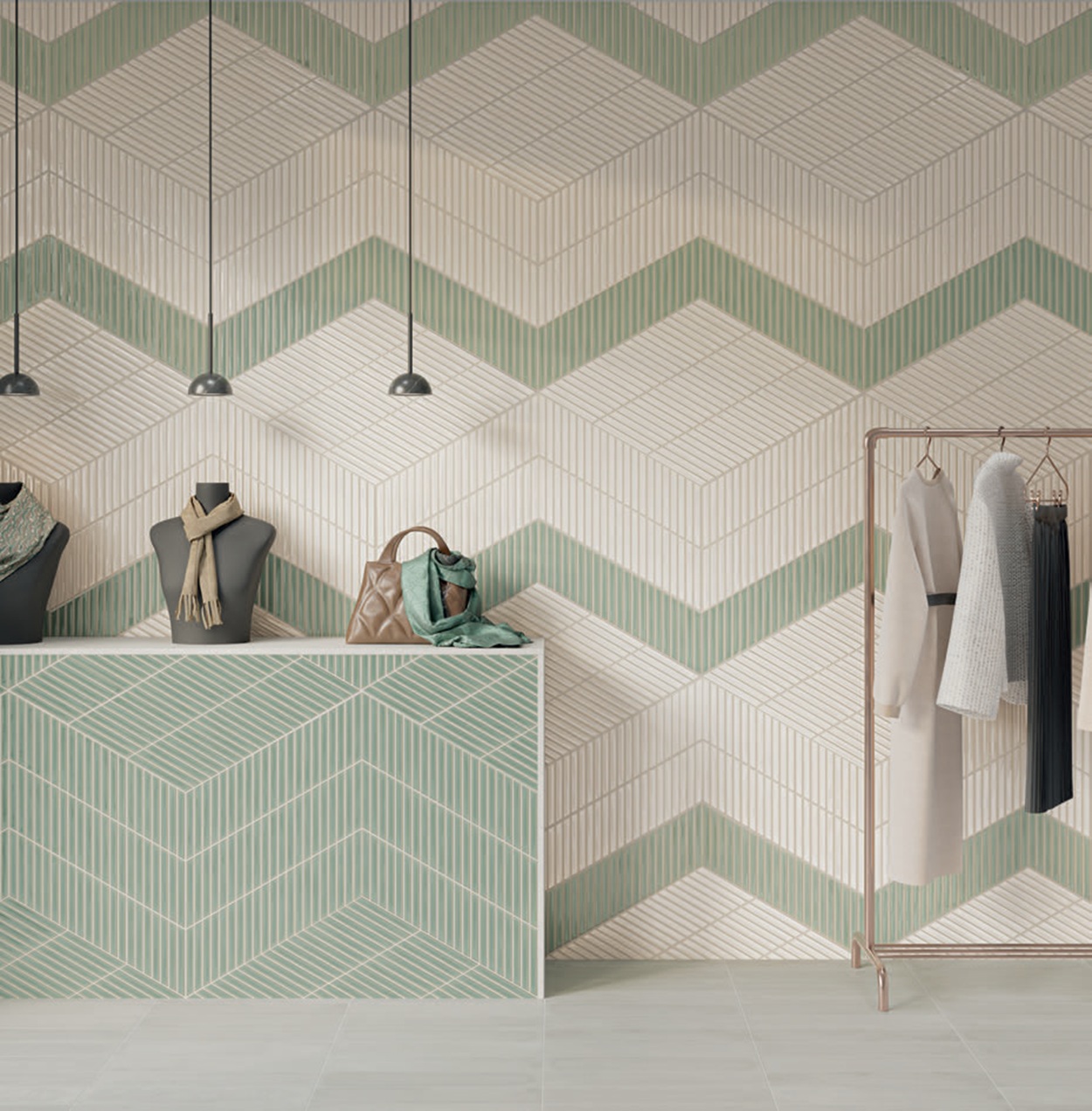 Spike Bars plytelės - Vokiška keramika